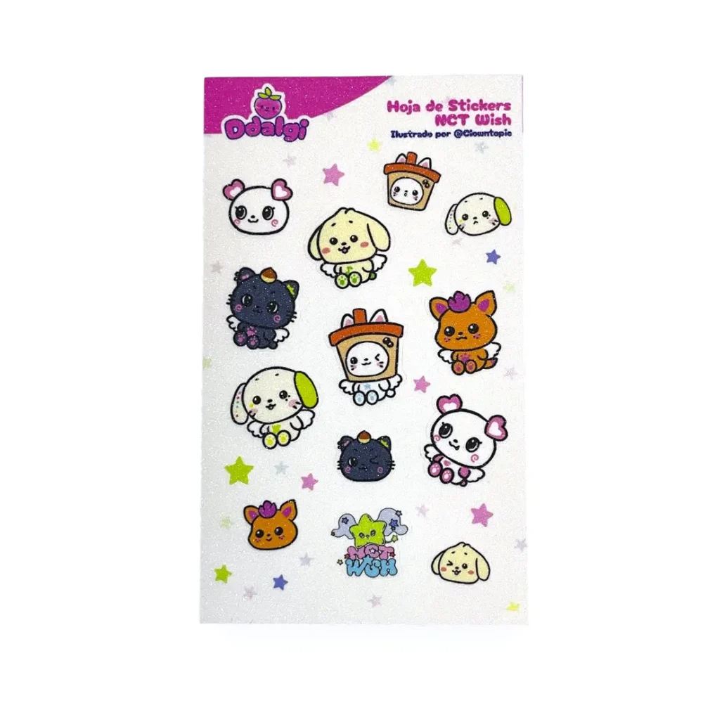 Hoja de stickers NCT Wish – Ddalgi Store